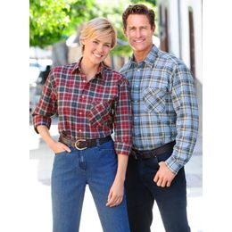 CLASSIC Herren Karohemd, rot, Gr. 37, gemustert, kariert, mehrfarbig, 100% Baumwolle, Hemden