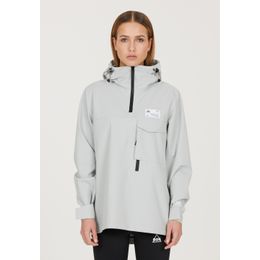 SOS Damen Softshelljacke "Noosa", grau, Gr. S, unifarben, 100% Polyester, Jacken, mit wasserabweisender Beschichtung