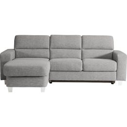 Ecksofa Alina, B:264cm H:90cm T:167cm, grau, Struktur TTA (100% Polyester), Wohnzimmer, Sofas