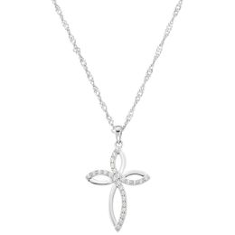 Amor Damen Kette mit Anhänger "9187973", mit Zirkonia, Silber 925 (Sterlingsilber), L: 45, bunt, Silber 925 (Sterlingsilber), Halsketten, mit