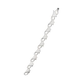 Jobo Damen Silberarmband "Armband Ginko", 19cm, Silber 925 (Sterlingsilber), silber, Silber 925 (Sterlingsilber), Armb&auml;nder, 925 Silber 19 cm