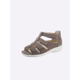 Waldl&auml;ufer WALDL&Auml;UFER Damen Sandalette, Gr. 6,5, grau, Nubukleder, Schuhe