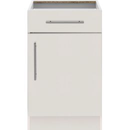 Wiho-K&uuml;chen Unterschrank WIHO K&Uuml;CHEN, B:50cm H:82cm T:57cm, beige, K&uuml;che, Schr&auml;nke, "Cali", 50 cm breit, ohne Arbeitsplatte