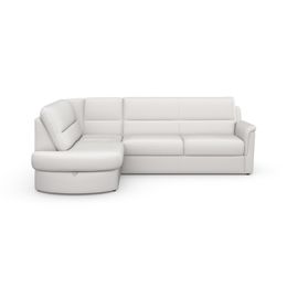 Sit & More Ecksofa SIT & MORE, B:243cm H:87cm T:175cm, silber, Wohnzimmer, Sofas, "Panini L-Form", wahlweise mit Bettfunktion und Bettkasten