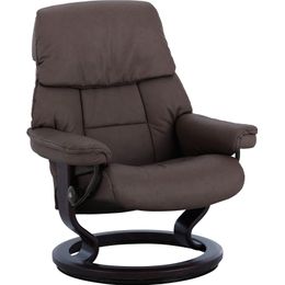 Relaxsessel stressless, B:79cm H:98cm T:76cm, braun, Leder BATICK: BATICK ist ein leicht korrigiertes, durchgefärbtes und genarbtes Möbelleder, bei