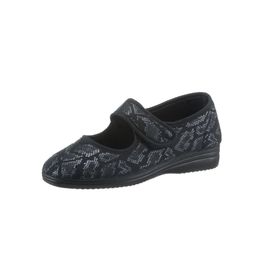 CLASSIC Damen Hausschuh, Gr. 36, schwarz, Textil, Basic, Schuhe