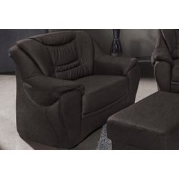 Sit & More Sessel SIT & MORE, B:98cm H:94cm T:95cm, schwarz, NaturLeder;Luxus-Microfaser ALTARA NUBUCK (100% Polyester);Luxus-Kunstleder, Wohnzimmer, Sessel,