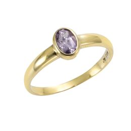 Vivance Damen Fingerring "333/- Gelbgold mit Amethyst", 058 (18,5), Gold, gelb, Gold, Fingerringe
