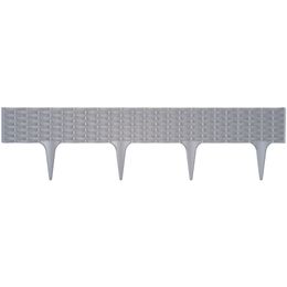 Palisade Prosperplast, H:18,65cm, grau, Polypropylen, Garten, Beeteinfassungen, 5 St&uuml;ck, IBRA