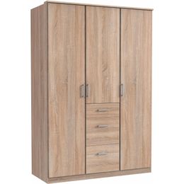 Kleiderschrank wimex, B:135cm H:199cm T:58cm, braun, Schlafzimmer, Schr&auml;nke, "Click", ohne Spiegel