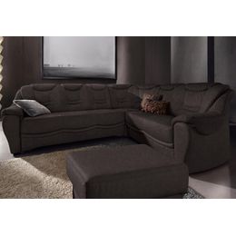 Sit & More Ecksofa SIT & MORE, B:265cm H:94cm T:215cm, schwarz, NaturLeder;Luxus-Microfaser;Luxus-Kunstleder;Primabelle-Microfaser, Wohnzimmer, Sofas, "Benson