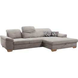 Ecksofa Alina, B:297cm H:91cm T:199cm, braun, Struktur fein XBO (90% Polyester, 10% Polyamide);Chenille GCP (100% Polyester), Wohnzimmer, Sofas,
