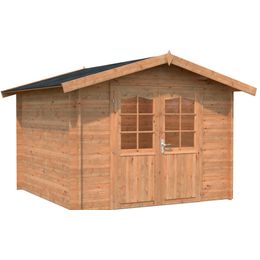 Gartenhaus Palmako, braun, Massivholz, Gartenh&auml;user, "Lotta", 7,3 qm