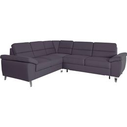 Sit & More Ecksofa SIT & MORE, B:249cm H:88cm T:229cm, grau, Wohnzimmer, Sofas, "Sorano L-Form", wahlweise mit Bett- und Relaxfunktion, inkl. Bettkasten