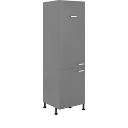 K&uuml;hlumbauschrank Optifit, B:60cm H:211,8cm T:58,4cm, grau, Holzwerkstoff, Schr&auml;nke, "Parma", Breite 60 cm