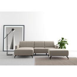 Sit & More Ecksofa SIT & MORE, B:251cm H:84cm T:163cm, braun, Wohnzimmer, Sofas, "Bailando L-Form", wahlweise mit Kopfteilverstellung und Vorziehsitz, motorisch