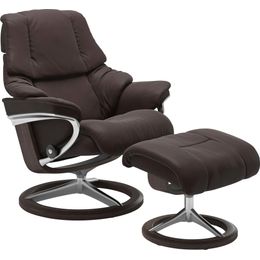 Relaxsessel stressless, B:79cm H:99cm T:75cm, braun, Leder BATICK: BATICK ist ein leicht korrigiertes, durchgefärbtes und genarbtes Möbelleder, bei