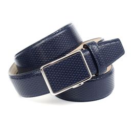 Anthoni Crown Damen Lederg&uuml;rtel, blau, Gr. 90, gemustert, Leder, G&uuml;rtel, f&uuml;r blaue Schuhe mit perforiertem Leder