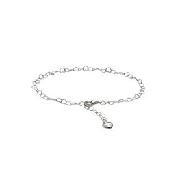 Firetti Damen Fußkette "Schmuck Geschenk Silber 925 Herzen", Silber 925 (Sterlingsilber), silber, Silber 925 (Sterlingsilber), Fußketten