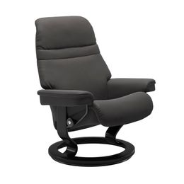 Relaxsessel stressless, B:79cm H:103cm T:73cm, grau, Leder BATICK: BATICK ist ein leicht korrigiertes, durchgefärbtes und genarbtes Möbelleder, bei