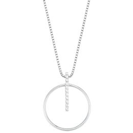 Amor Damen Kette mit Anh&auml;nger "2026026", Silber 925 (Sterlingsilber), L: 45, bunt, Silber 925 (Sterlingsilber), Halsketten, mit Zirkonia (synth.)