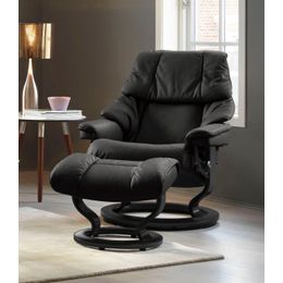 Relaxsessel stressless, B:88cm H:98cm T:78cm, schwarz, Leder BATICK: BATICK ist ein leicht korrigiertes, durchgefärbtes und genarbtes Möbelleder, bei