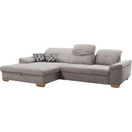 Ecksofa Alina, B:297cm H:91cm T:199cm, braun, Struktur fein XBO (90% Polyester, 10% Polyamide);Chenille GCP (100% Polyester), Wohnzimmer, Sofas,