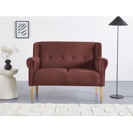 K&uuml;chensofa Home Affaire, B:142cm H:99cm T:73cm, orange, Microfaser in Antiklederoptik (100% Polyester), Sofas, "Moro", in verschiedenen Stoffen und