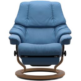 Relaxsessel stressless, B:79cm H:98cm T:78cm, blau, Leder BATICK: BATICK ist ein leicht korrigiertes, durchgef&auml;rbtes und genarbtes M&ouml;belleder, bei