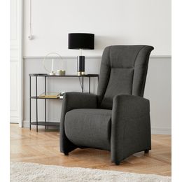 Sit & More TV-Sessel SIT & MORE, B:71cm H:113cm T:85cm, grau, 100% Polyester, Sessel, "Melissa", wahlweise elektrisch oder manuell verstellbar, optional