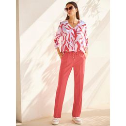 Heine Damen Schlupfbluse, bunt, Gr. 34, bedruckt, gemustert, mehrfarbig, 100% Viskose, Blusen