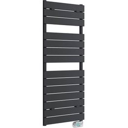Sanotechnik Elektrischer Badheizk&ouml;rper "E-Pisa", B/H/T: 50cm x 121,3cm,matt, schwarz, Heizk&ouml;rper, 500 W