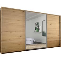 Schwebetürenschrank Rauch, B:368cm H:214cm T:64cm, braun, Holzwerkstoff, Schränke, "Kleiderschrank Schrank Garderobe CORTONA mit Passepartout", und