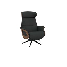Relaxsessel FLEXLUX, B:81cm H:111cm T:90cm, grau, 100% Polyester, Wohnzimmer, Sessel, "Clement elektrischer Funktionsessel", Gr&ouml;&szlig;e M, R&uuml;cken &