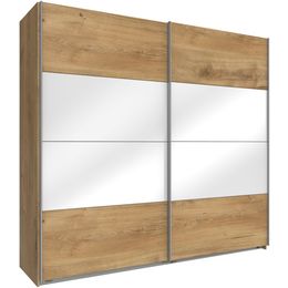 Schwebetürenschrank wimex, B:225cm H:210cm T:65cm, braun, Schränke, "Easy", mit Teilglas