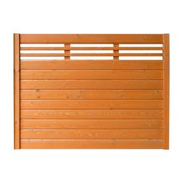 Bm Massivholz Sichtschutzelement "EA5Y-F1X 2", H/L: 135cm x 1,8m, braun, Garten, Zaunelemente, LxH: 180x135 cm