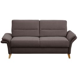3-Sitzer Home Affaire, B:186cm H:90cm T:89cm, braun, 98% Polyester 2% Polyamid, Sofas, "Westerland", Federkern-Polsterung. wahlweise mit