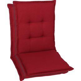 Sitzauflage GO-DE, B:50cm T:108cm, rot, Polyester, Polsterauflagen, für Mittellehner
