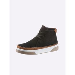 Gemini Damen Stiefelette, Gr. 39, schwarz, Glattleder, Schuhe