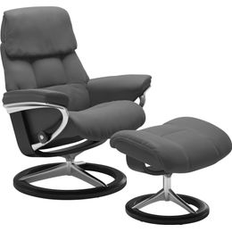Relaxsessel stressless, B:88cm H:101cm T:78cm, grau, Leder BATICK: durchgefärbtes und genarbtes Möbelleder;Leder PALOMA: durchgefärbtes
