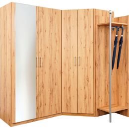 Kleiderst&auml;nder Priess, B:48cm H:178cm T:36cm, beige, Holzwerkstoff, Schlafzimmer, Garderobenst&auml;nder, "Lindau"