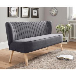 2-Sitzer Inosign, B:140cm H:81cm T:67cm, grau, 92% Polyester, 8% Nylon, Sofas, "Campi", bequemes Küchensofa, frei im Raum stellbar