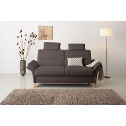 3-Sitzer Home Affaire, B:186cm H:90cm T:89cm, braun, 100% Polyester, Sofas, "Westerland", Federkern-Polsterung. wahlweise mit Armlehnfunktion