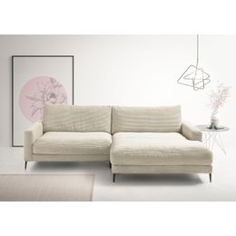 Ecksofa Inosign, B:272cm H:84cm T:190cm, beige, 88% Polyester, 12% Polyacryl, Wohnzimmer, Sofas, "Downtown, B/T/H: 272/190/84 cm L-Form", weicher