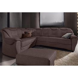 Sit & More Ecksofa SIT & MORE, B:265cm H:94cm T:215cm, braun, NaturLeder;Luxus-Microfaser;Luxus-Kunstleder;Primabelle-Microfaser, Wohnzimmer, Sofas, "Benson