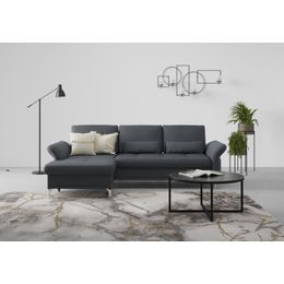 Ecksofa Inosign, B:269cm H:89cm T:175cm, grau, 98%Polyester, 2%Polyamid, Wohnzimmer, Sofas, "Palm Beach L-Form", Federkern, mit