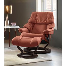 Relaxsessel stressless, B:75cm H:96cm T:75cm, rot, Leder BATICK: BATICK ist ein leicht korrigiertes, durchgefärbtes und genarbtes Möbelleder, bei dem