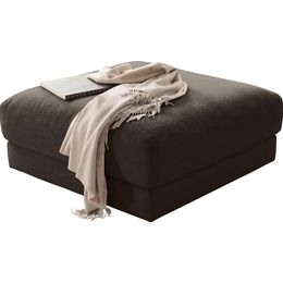 Polsterhocker 3C CANDY, B:100cm H:49cm T:100cm, grau, 100% Polyester, Hocker, "Enisa II", passend zur Serie "Enisa II", wahlweise mit
