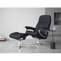 Relaxsessel stressless, B:91cm H:102cm T:79cm, blau, Leder PALOMA: PALOMA ist ein durchgef&auml;rbtes Semianilin-M&ouml;belleder mit nat&uuml;rlicher Narbung.,