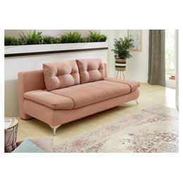 Jockenhöfer Schlafsofa, B:200cm H:92cm T:100cm, orange, JOCKENHÖFER GRUPPE, Microfaser (92% Polyester, 8% Nylon), Kinderzimmer, Sofas, "Mats", mit verstellbaren